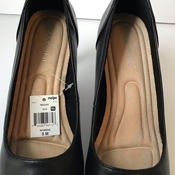 Massini | Shoes | Massini Megan Black Heels Size 9m 3 Inch Heel | Poshmark